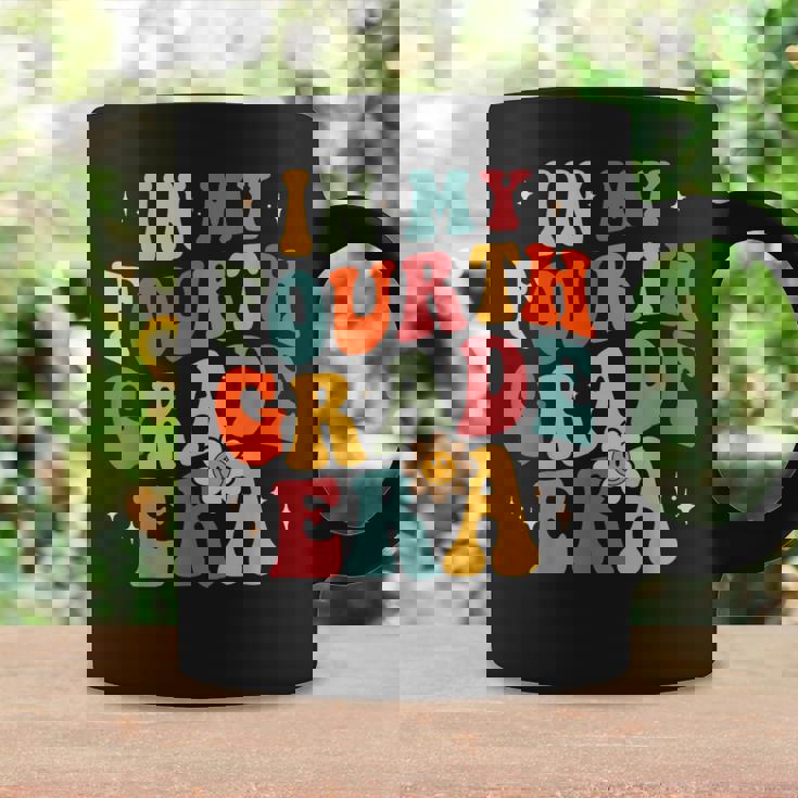 In My Fourth Grade Era 4Th Grade Teacher Groovy Retro Coffee Mug | Mazezy