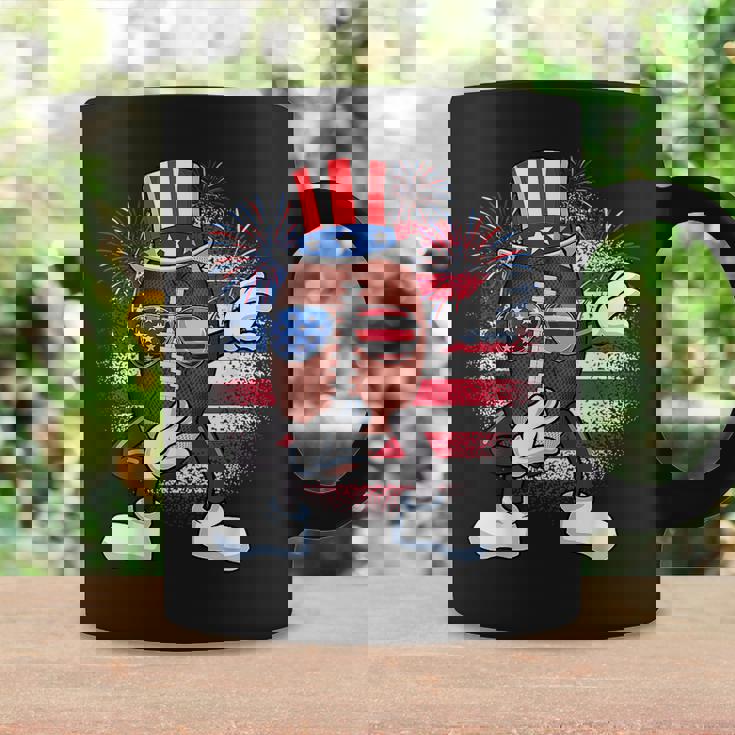 Funny Uncle Sam Football Ball Dabbing Indepedence Day Boys Coffee Mug ...