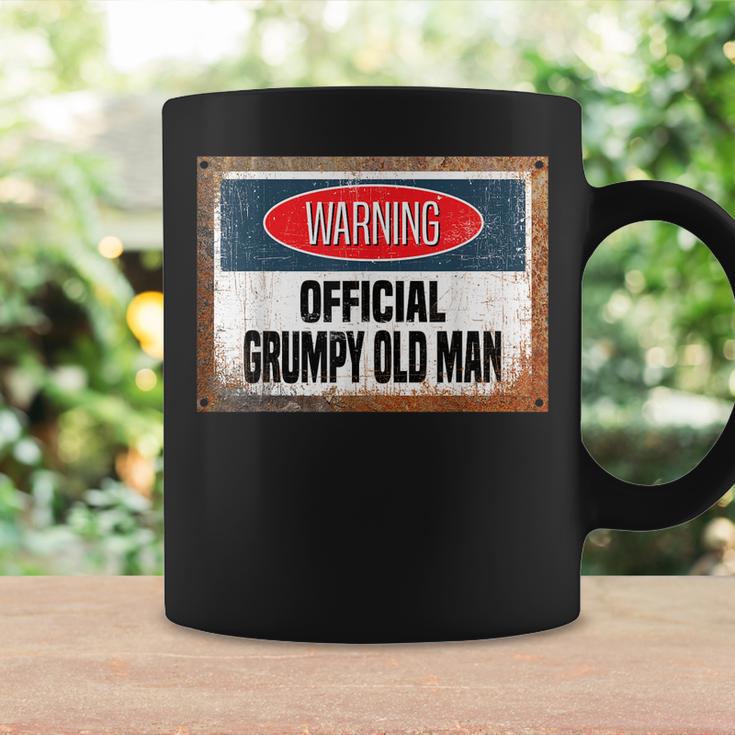 Funny Warning Sign Official Grumpy Old Man Coffee Mug | Mazezy