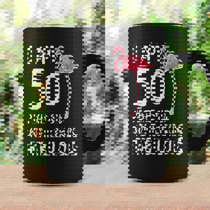 Im 50 Years Old And Flocking Fabulous Flamingo 50Th Birthday Coffee Mug ...