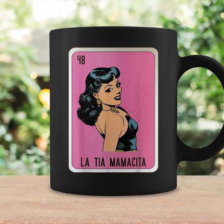 La Tia Mamacita Mexican Slang Chicano Bingo Cards Coffee Mug Monsterry