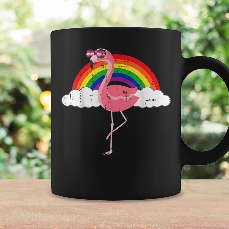 Lesbian Flamingo Gay Rainbow Pride Flag Lgbtq Cool Lgbt Gift Coffee Mug ...