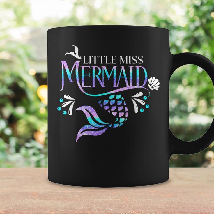 Little Miss Mermaid Birthday Party Girls Mermaid Women Coffee Mug | Mazezy