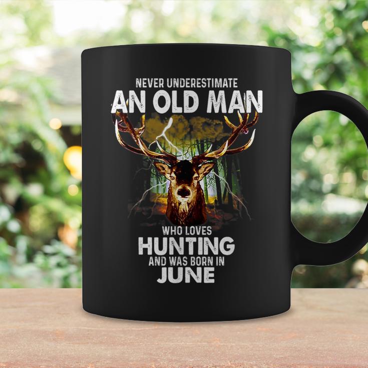 Old Man Loves Deer Hunting Born In June Gift For Mens Coffee Mug - Seseable