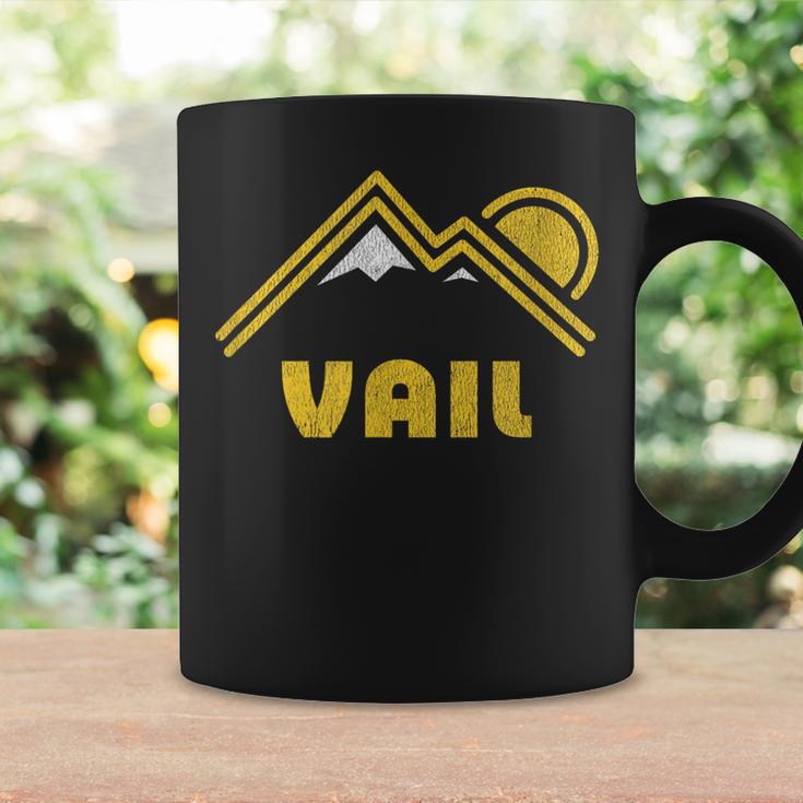 Retro Vail Colorado Co T Vintage Mountains Coffee Mug | Mazezy