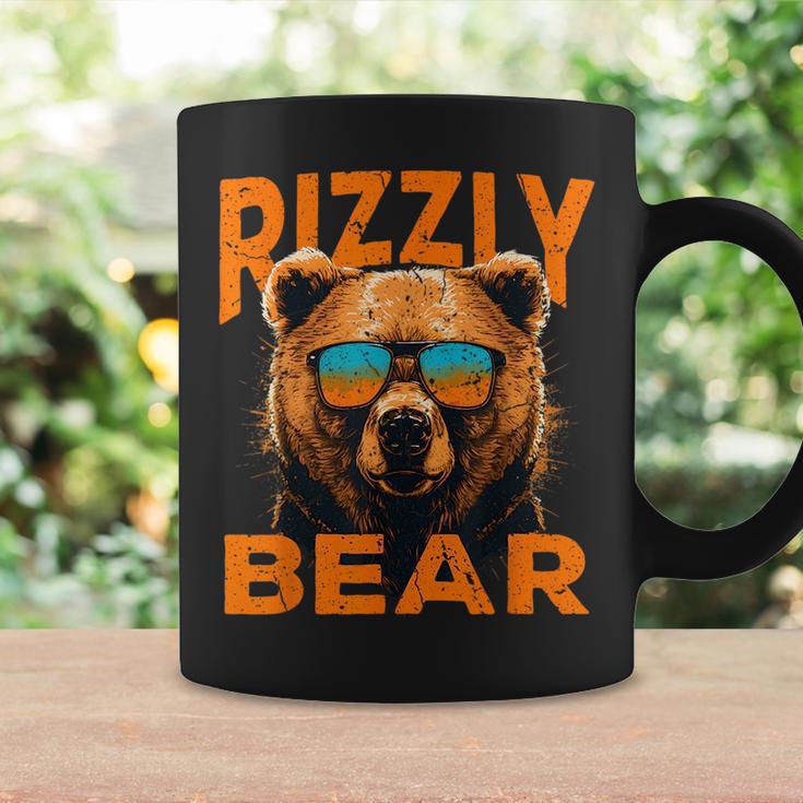 Rizzly Bear Cool Grizzly Bear Wearing Sunglasses Funny Memes Coffee Mug ...