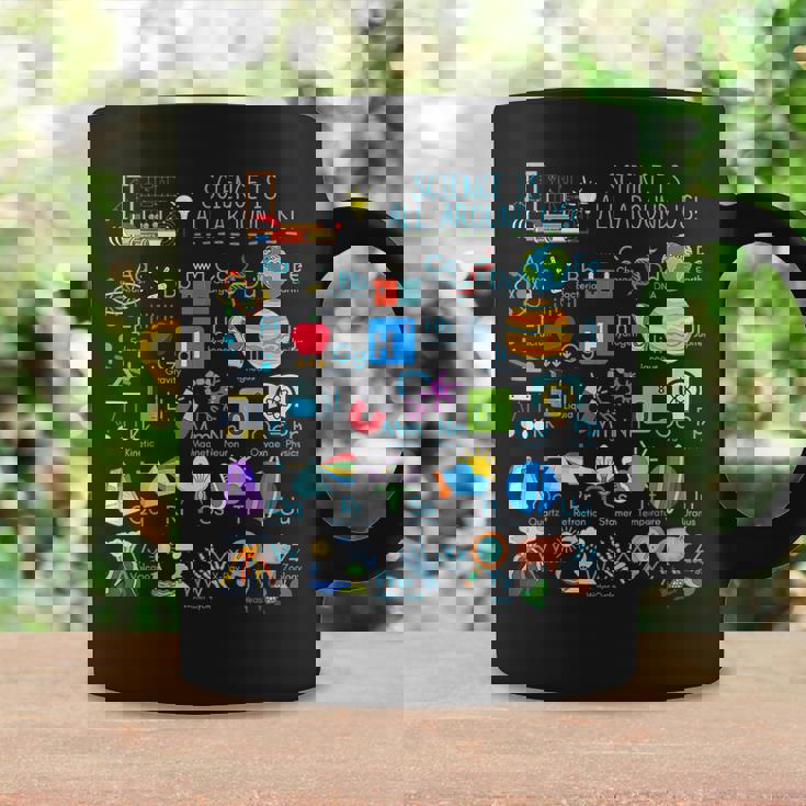Science Is All Around Us Alphabet Abcs Physical Science Coffee Mug ...