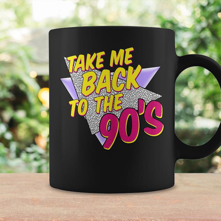 Take Me Back To The 90S - Retro Vintage 1990S Nostalgia Coffee Mug | Mazezy