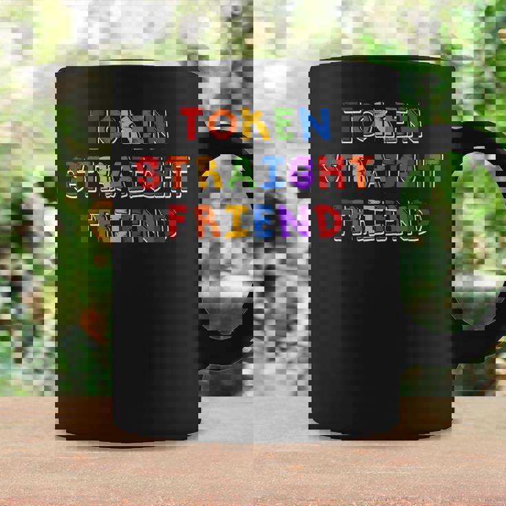 Token Straight Friend Gay Pride Les Lgbtq Community Social Coffee Mug ...