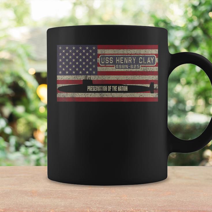 Uss Henry Clay Ssbn625 Submarine American Flag Gift Coffee Mug | Mazezy
