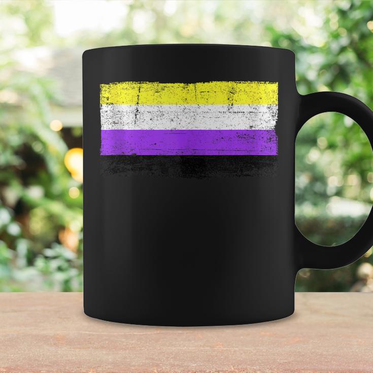 Vintage Lgbt Nonbinary Pride Flag Month Retro Lgbtq Rainbow Coffee Mug ...