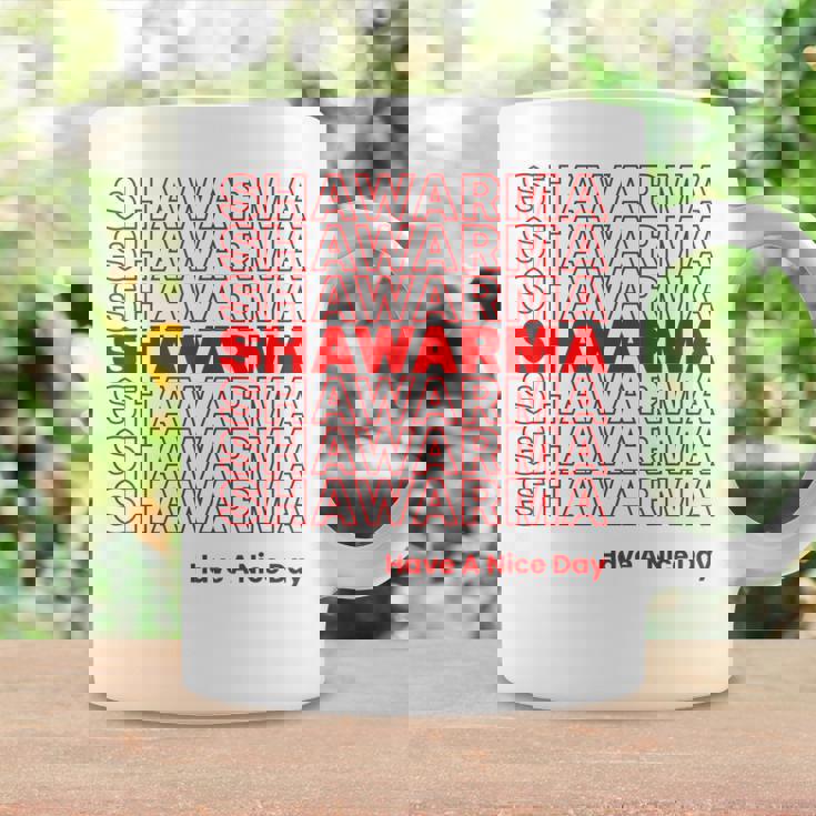 Shawarma Lover Arab Food Arabic Foodie Meme Thank You Coffee Mug | Mazezy