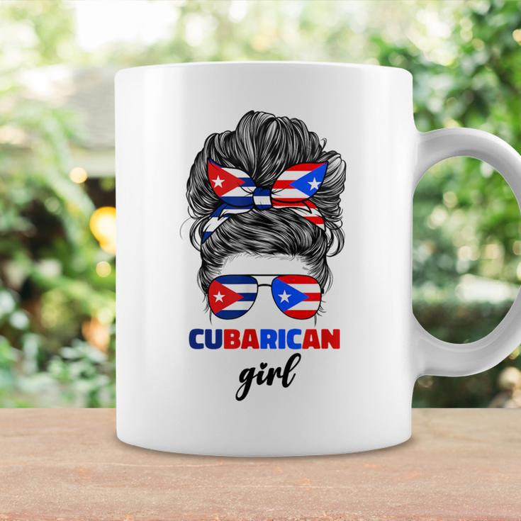 Half Cuban And Puerto Rican Rico Cuba Flag Cubarican Girl Coffee Mug ...
