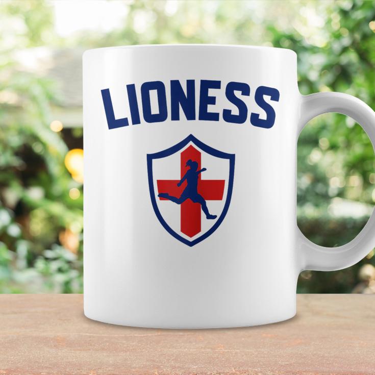 Lioness England Flag Badge For & Girls Lionesses Coffee Mug - Seseable