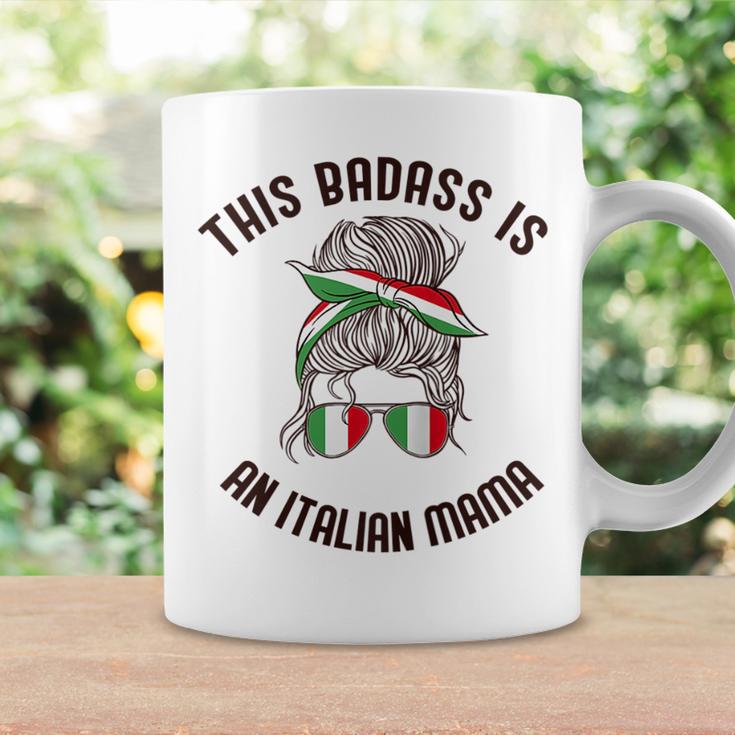 This Badass Is An Italian Mama Woman Italy Meme On Back Coffee Mug | Mazezy
