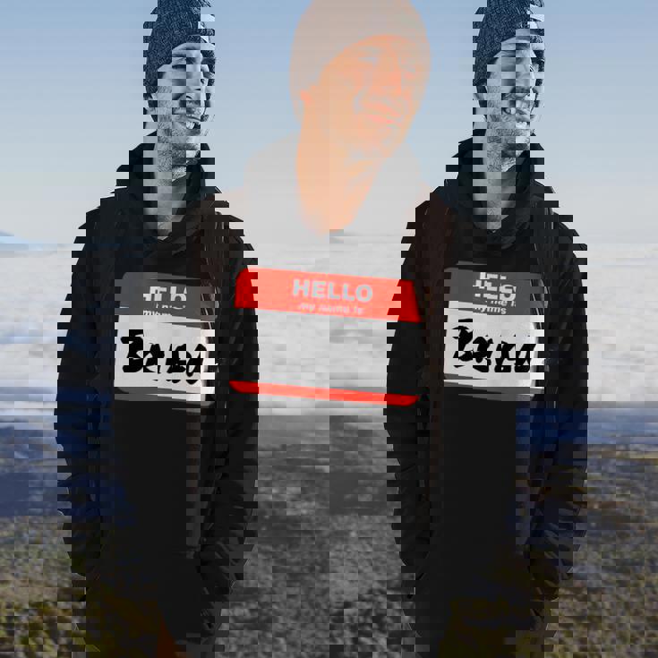 Brian Name Tag Sticker Work Office Hello My Name Is Brian Hoodie | Mazezy