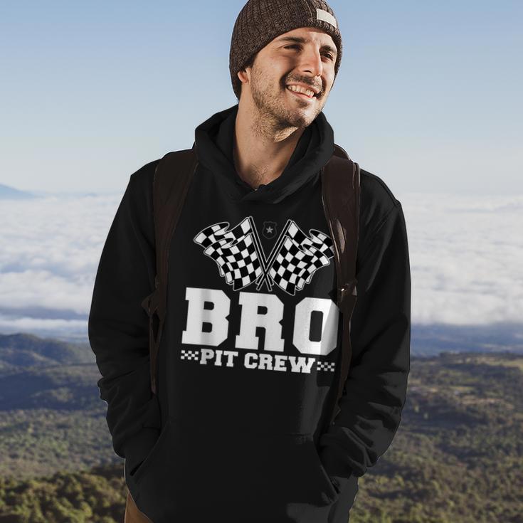 Bro Pit Crew Race Car Birthday Racing Family Racing Funny Gifts Hoodie ...
