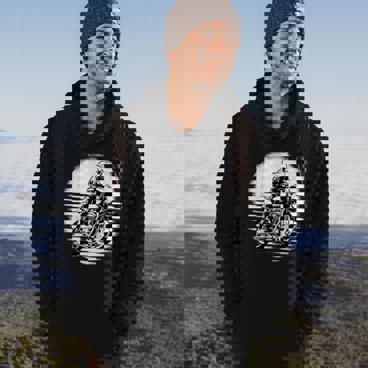 Cafe Racer Rider Skeleton Cafe Racer Bench Motorcycle Jacket Hoodie ...