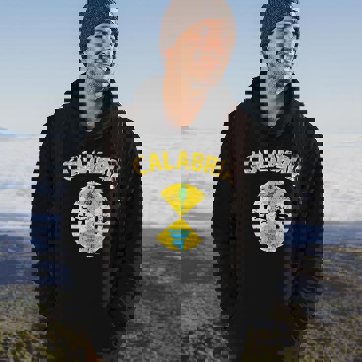 Calabria Italia Flag Calabrian Italy Italian Region Hoodie | Mazezy