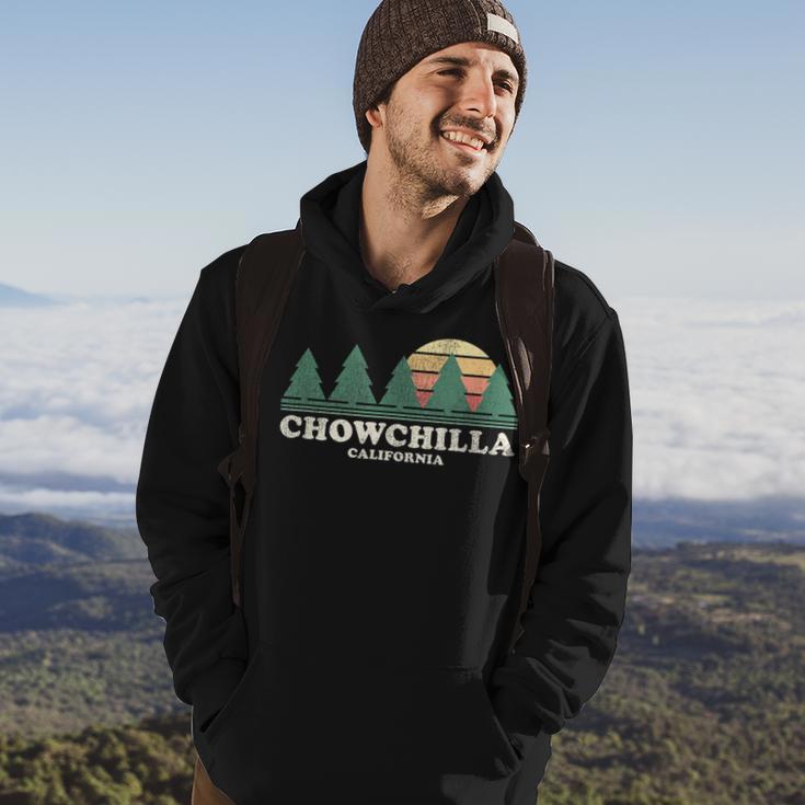 Chowchilla Ca Vintage Throwback Retro 70S Hoodie | Mazezy