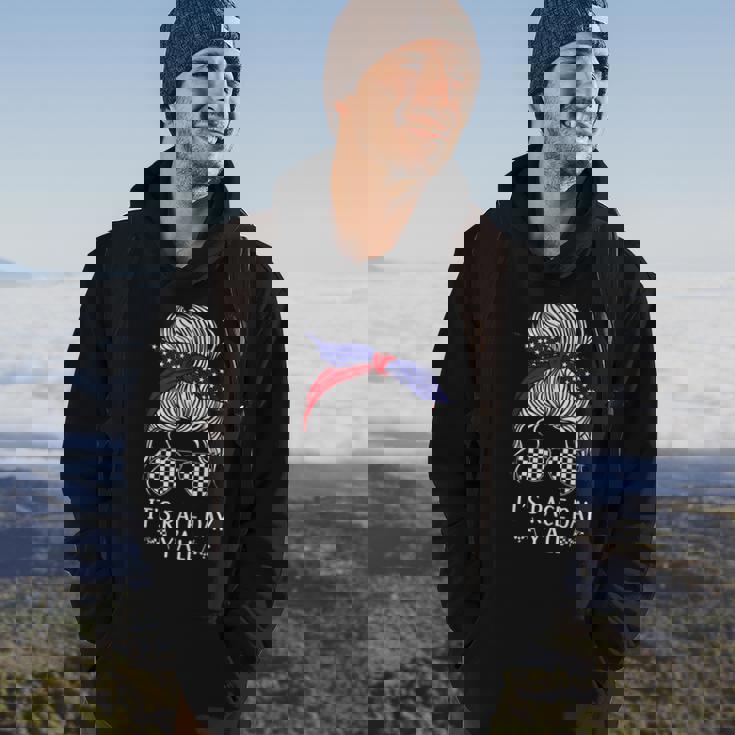 Drag Racing Race Car Girl Sunglasses Flag Its Race Day Racing Funny ...