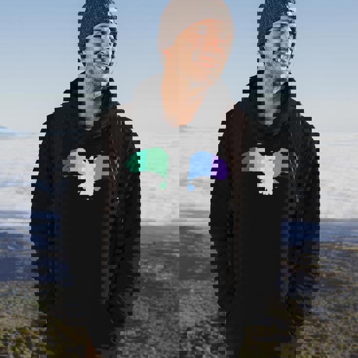 Gay Mlm Pride Eagle Subtle Lgbt Gay Male Mlm Flag Hoodie | Mazezy