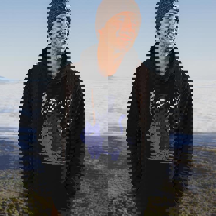 Grim Reaper Riding A Cat Halloween Horror Cat Lover For Cat Lover ...