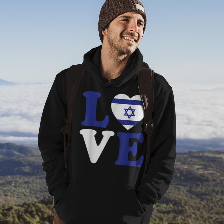 Israel Love Flag I Stand With Israel Heritage Israeli Flag Hoodie | Mazezy