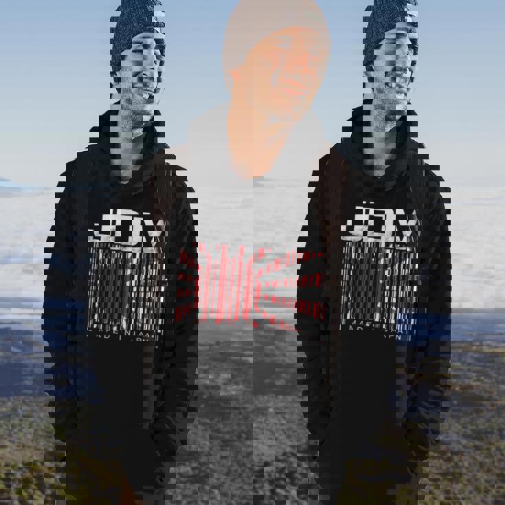 Jdm Barcode Made In Japan Motorsport Mens Hoodie | Mazezy