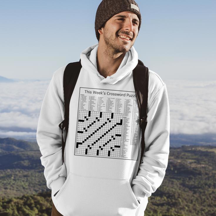 Crossword Puzzle Picture Hoodie | Mazezy