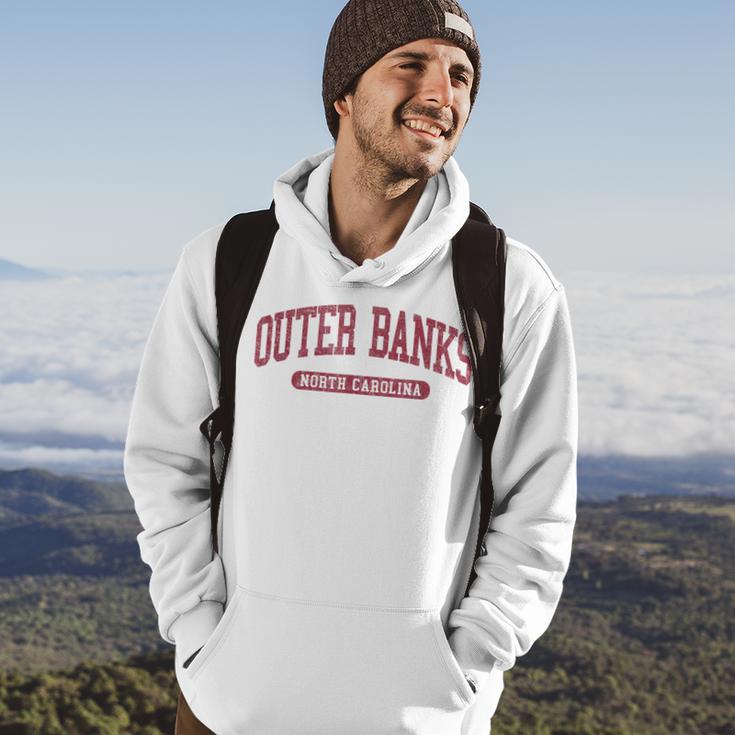 Vintage Outer Banks Obx Carolina Retro Varsity Throwback Hoodie | Mazezy