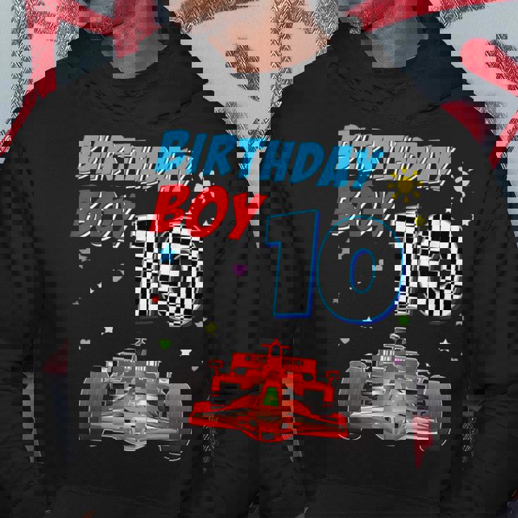 10Th Tenth Happy Birthday Racing Car Boy 10 Year Old Kid Racing Funny ...