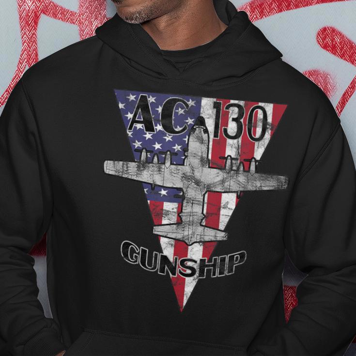 Ac-130 Gunship Patriotic Airplane Vintage Hoodie | Mazezy