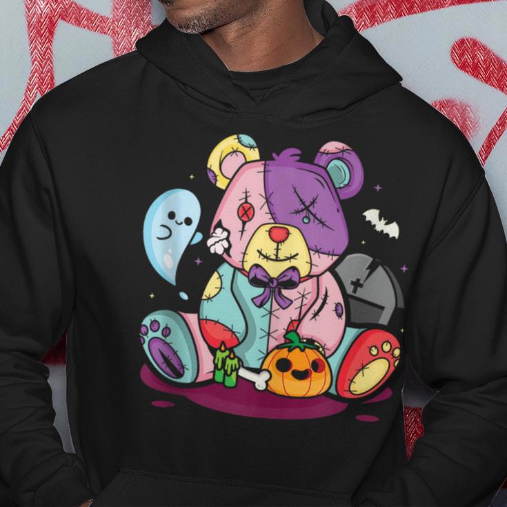 Anime Creepy Otaku Goth Cute Scary Teddy Bear Gothic Hoodie | Mazezy