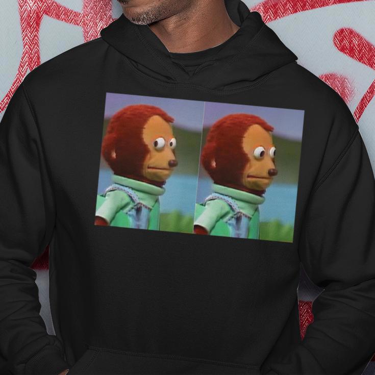 Awkward Look Meme Monkey Puppet Meme Hoodie | Mazezy