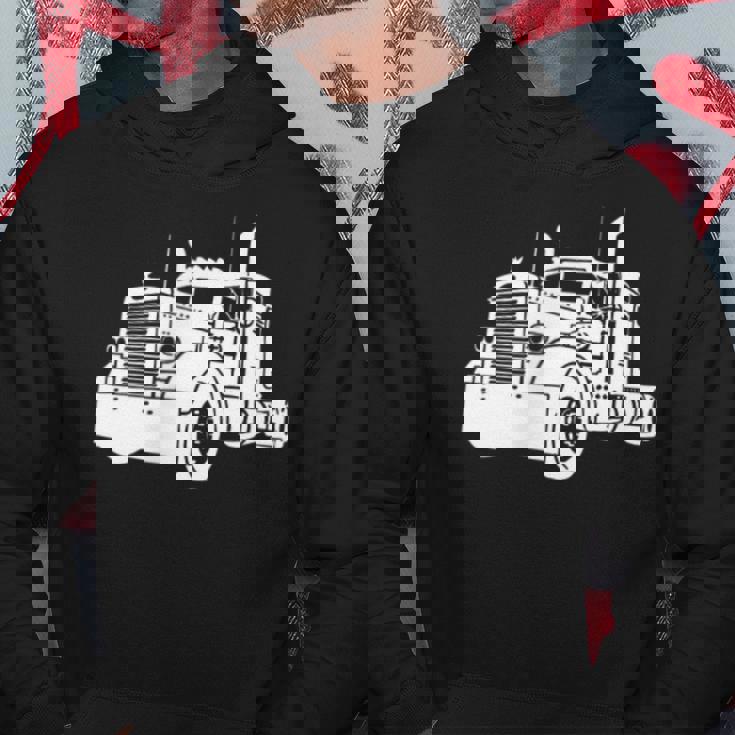 Big Rig 18-Wheeler Truck Driver Hoodie | Mazezy