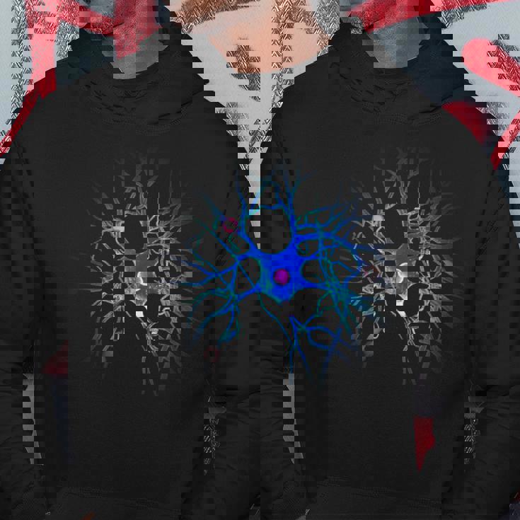 Brain Neuron Fancy Blue Nerve Neurology Neuroscience Hoodie | Mazezy