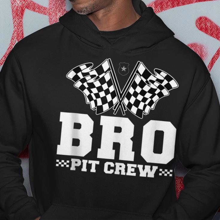 Bro Pit Crew Race Car Birthday Racing Family Racing Funny Gifts Hoodie ...