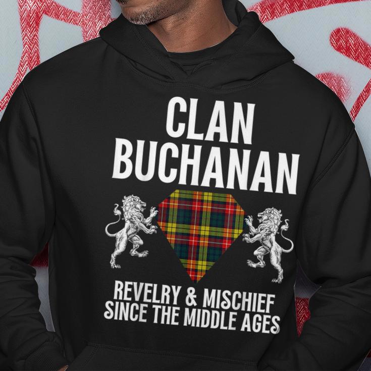 Buchanan Clan Scottish Name Coat Of Arms Tartan Family Hoodie | Mazezy