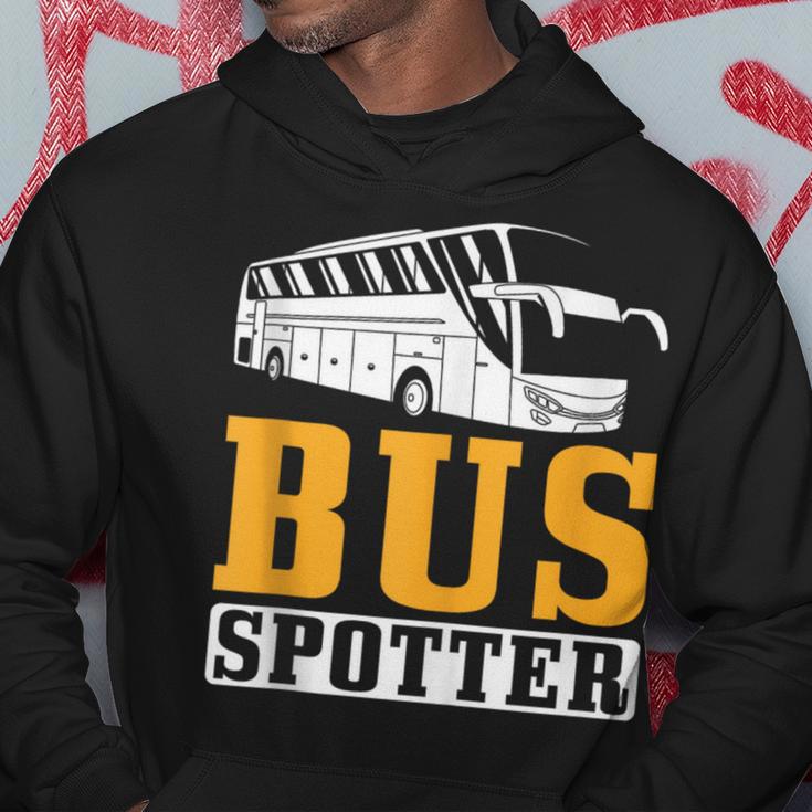 Bus Spotter Bus Spotting Busing Enthusiast Bus Spotter Hoodie | Mazezy