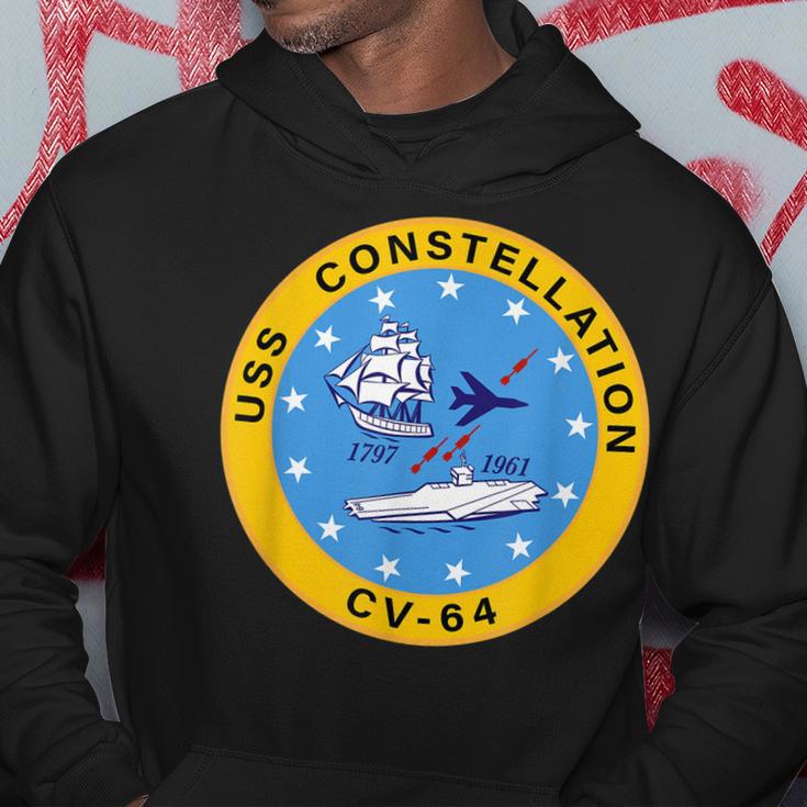 Cv64 Uss Constellation Us Naval Aircraft Carrier Hoodie | Mazezy
