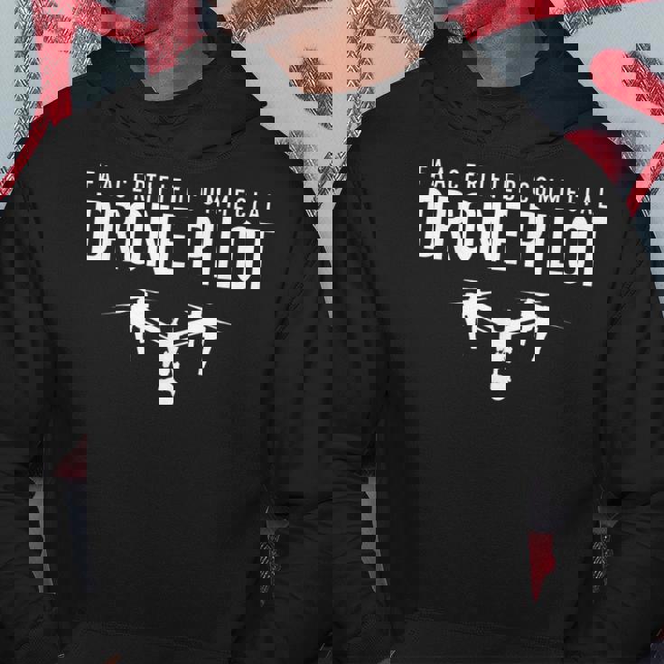 Drone Uav Uas Faa Quadcopter Pilot Part 107 Hoodie | Mazezy