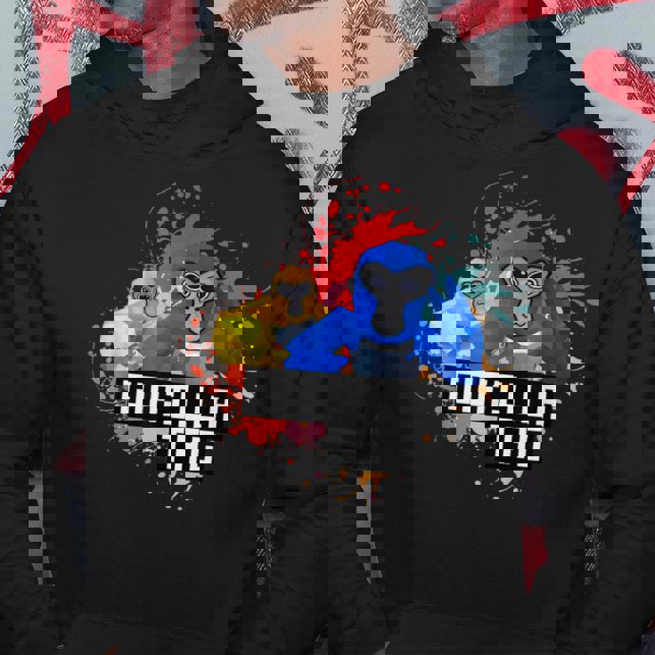 Funny Gorilla Tag Gorilla Tag Merch Monke Vr Game Hoodie | Mazezy