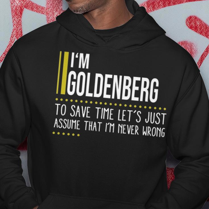 Goldenberg Name Gift Im Goldenberg Im Never Wrong Hoodie - Seseable