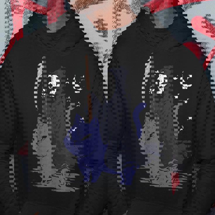 Grim Reaper Riding A Cat Halloween Horror Cat Lover For Cat Lover ...