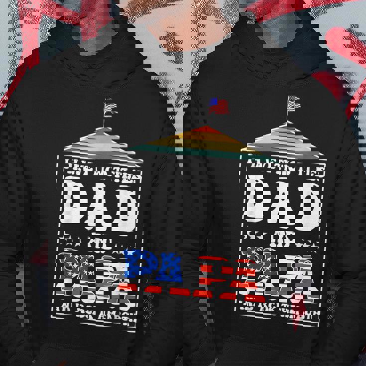 I Have Two Titles Dad And Papa Funny Fathers Day Dad Hoodie | Mazezy