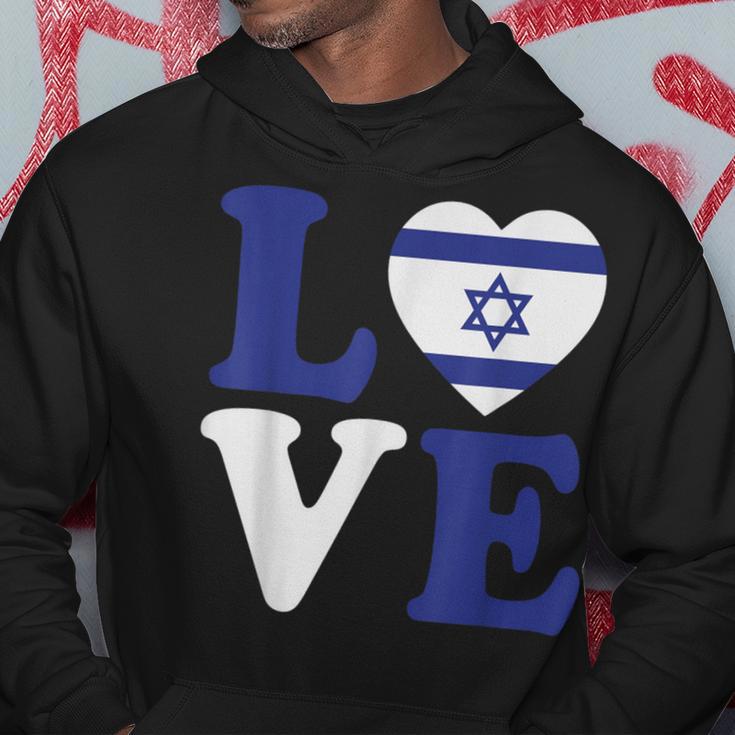 Israel Love Flag I Stand With Israel Heritage Israeli Flag Hoodie | Mazezy