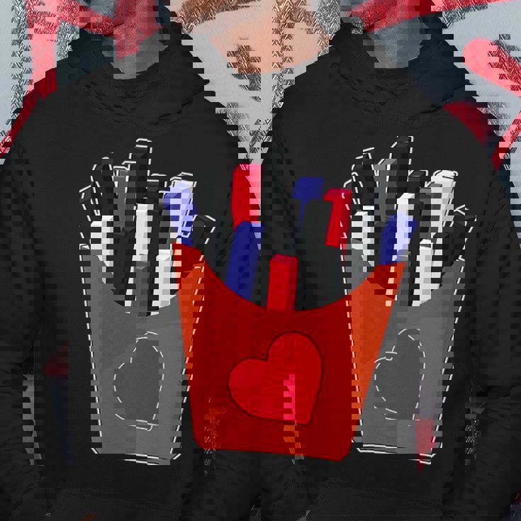 Leather Latex Lgbtq Potato French Fries Gay Pride Hoodie | Mazezy