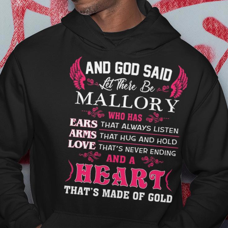 Mallory Name Gift And God Said Let There Be Mallory V2 Hoodie | Seseable UK