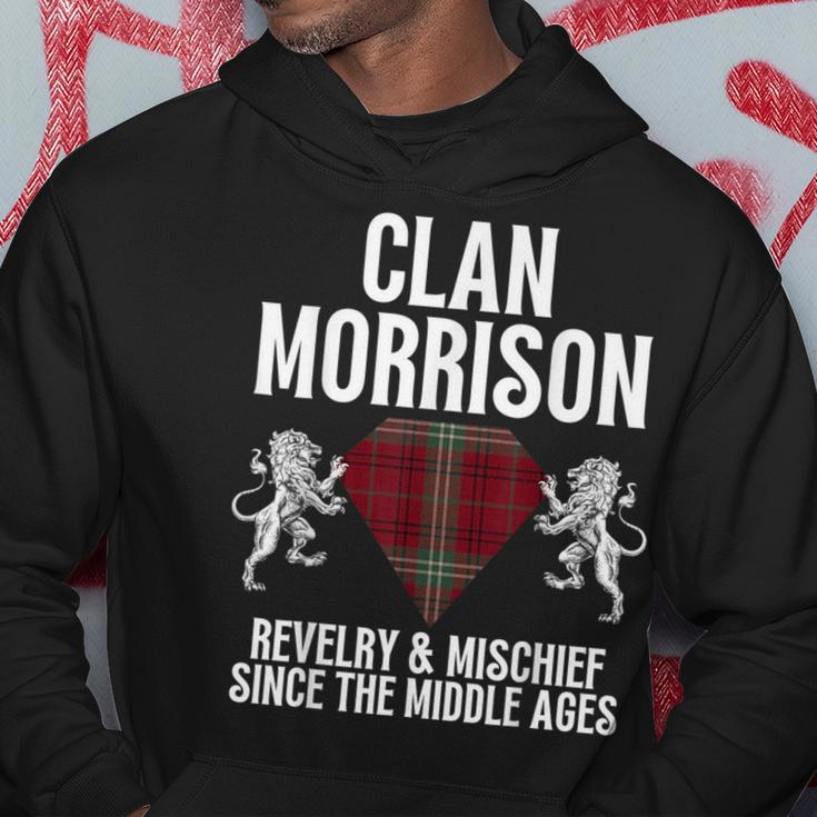 Morrison Clan Scottish Name Coat Of Arms Tartan Family Party Hoodie ...